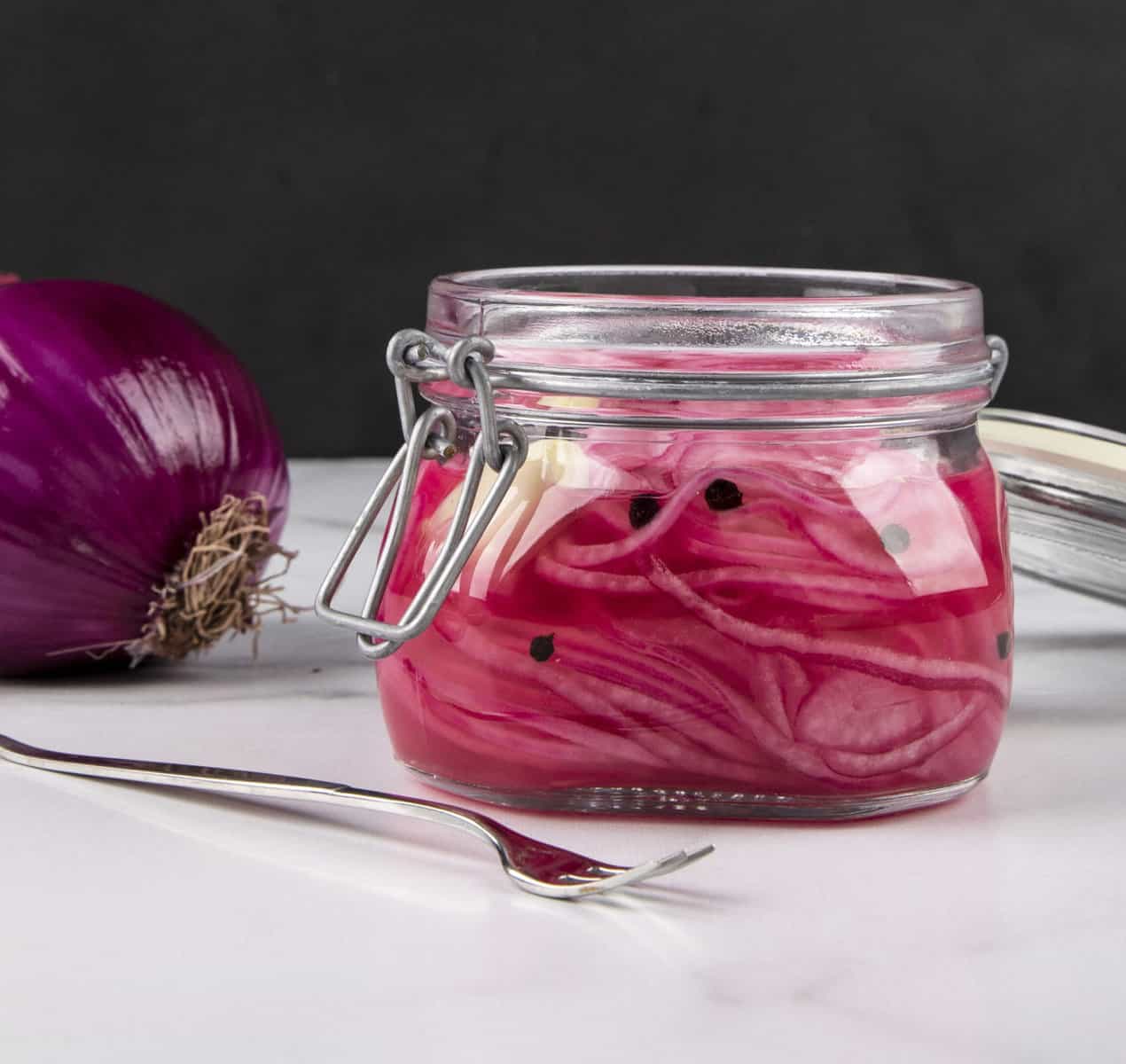 Pickled red onions