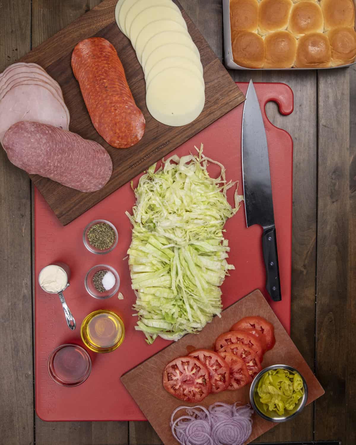 Easy chopped Italian grinder sliders