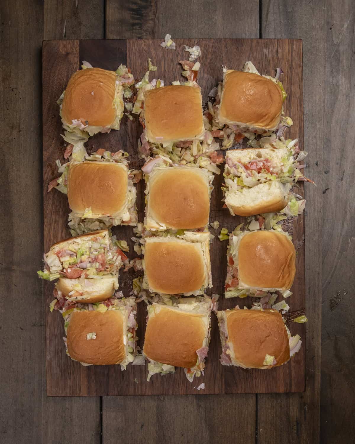Easy chopped Italian grinder sliders