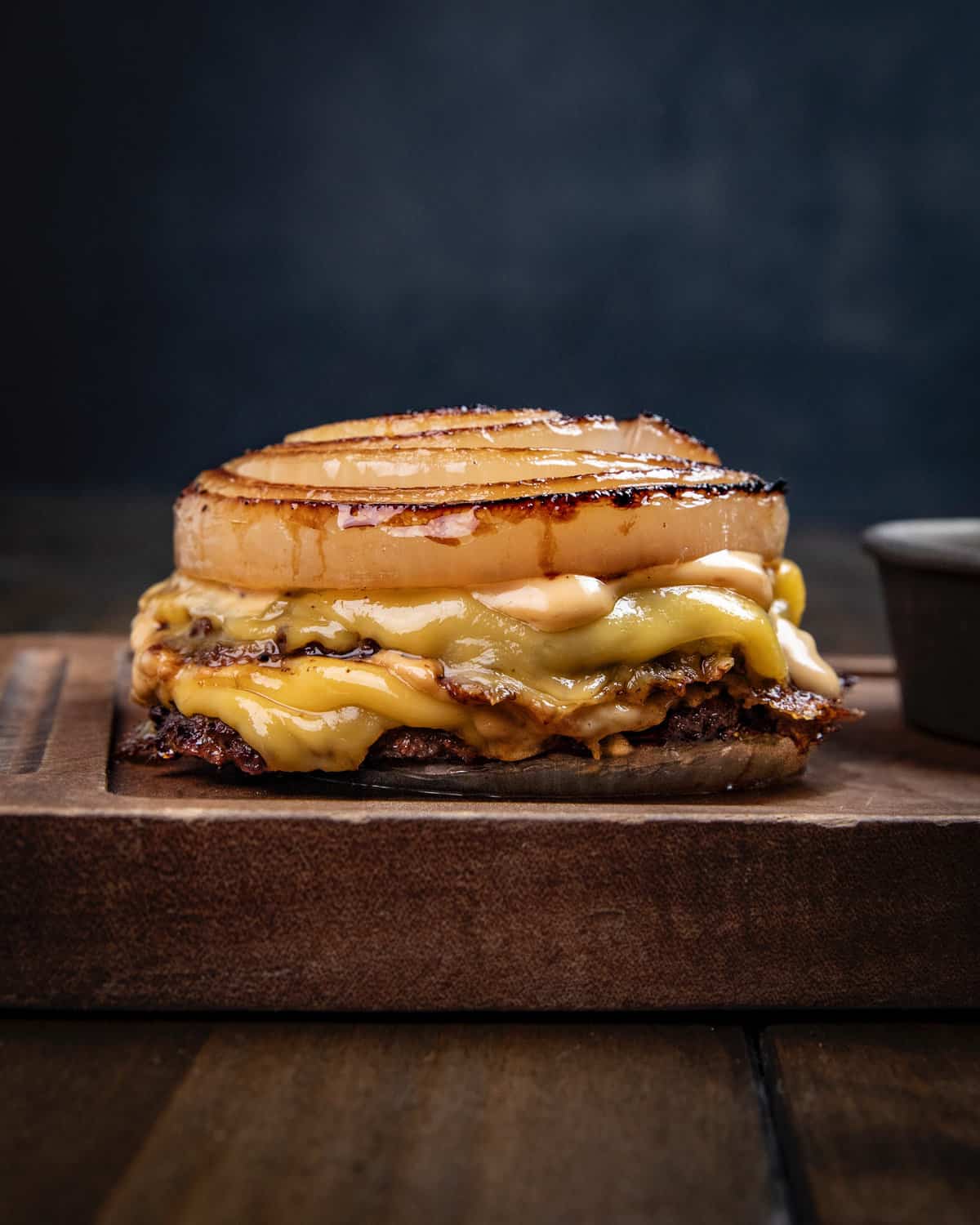 Onion wrapped Flying Dutchman burger (in-n-out copycat)