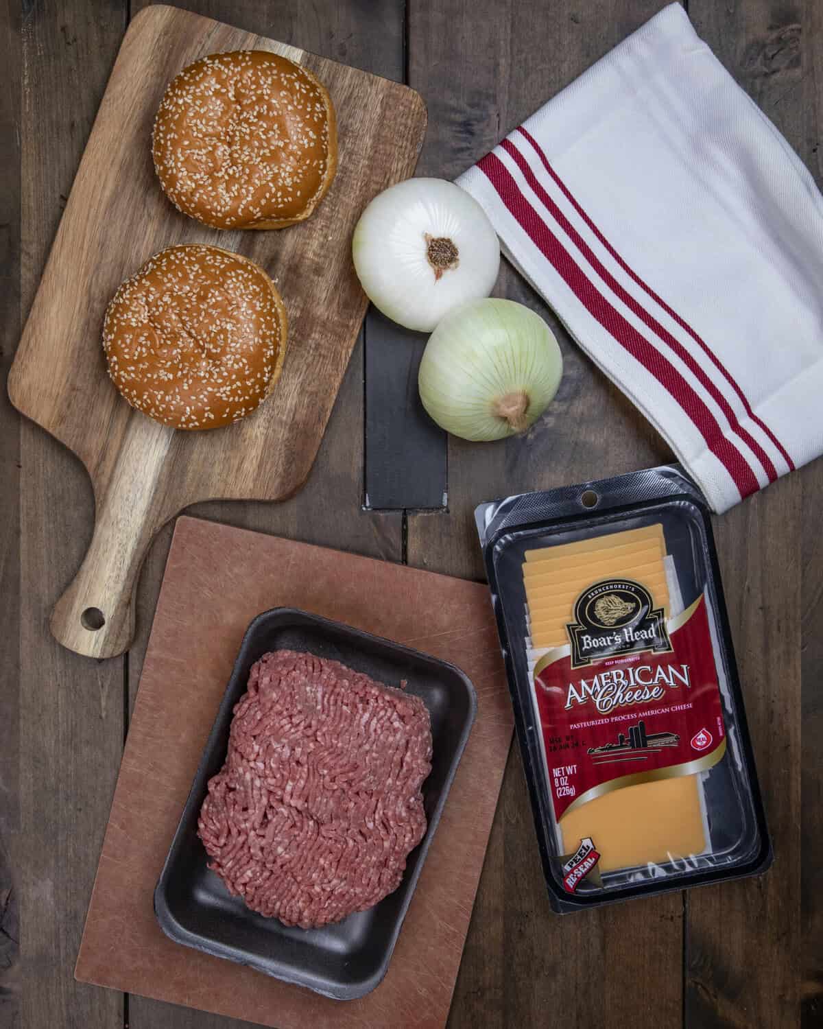 Oklahoma Style Onion Smash Burgers