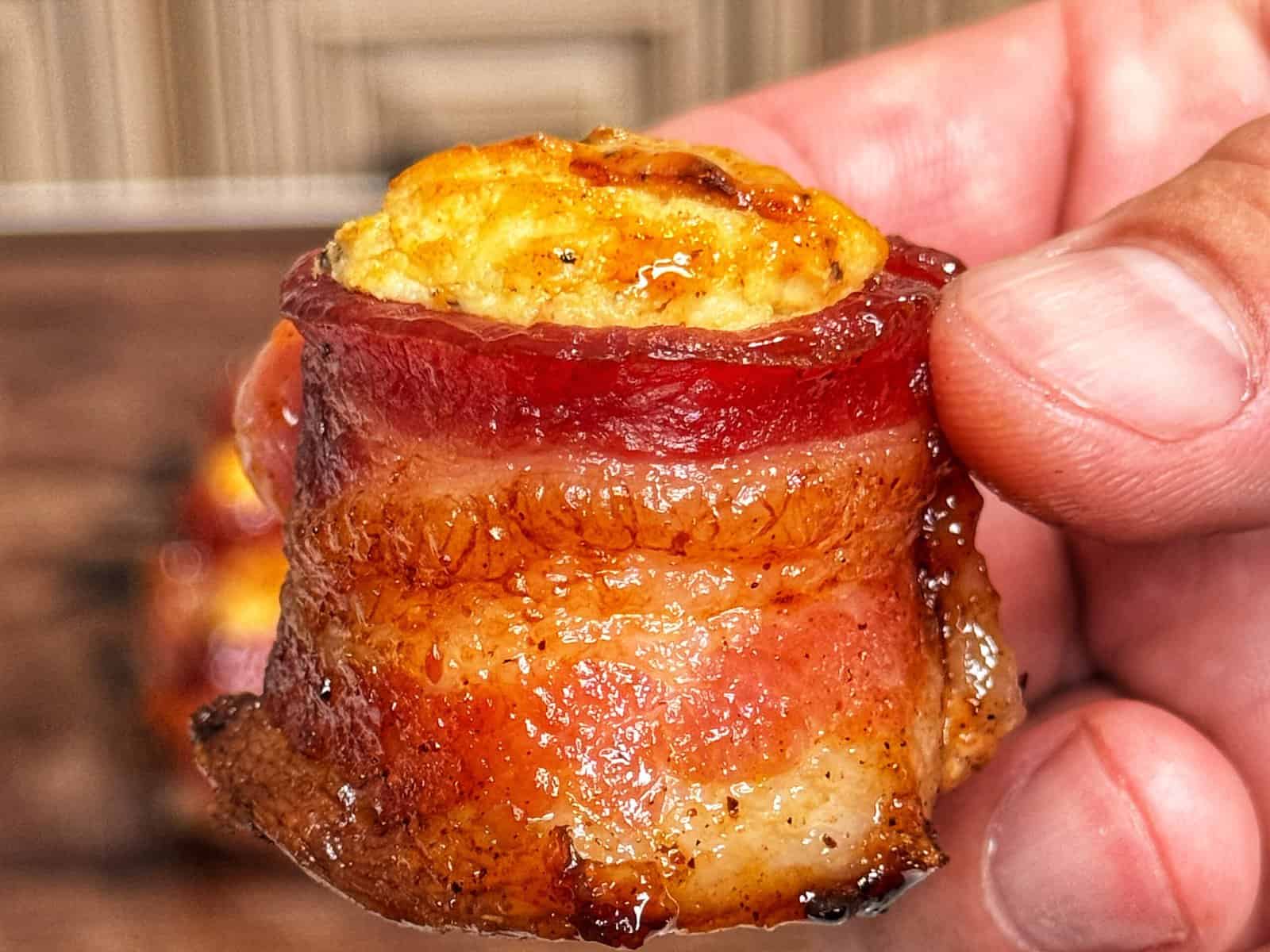 Bacon Wrapped Pickle Shots