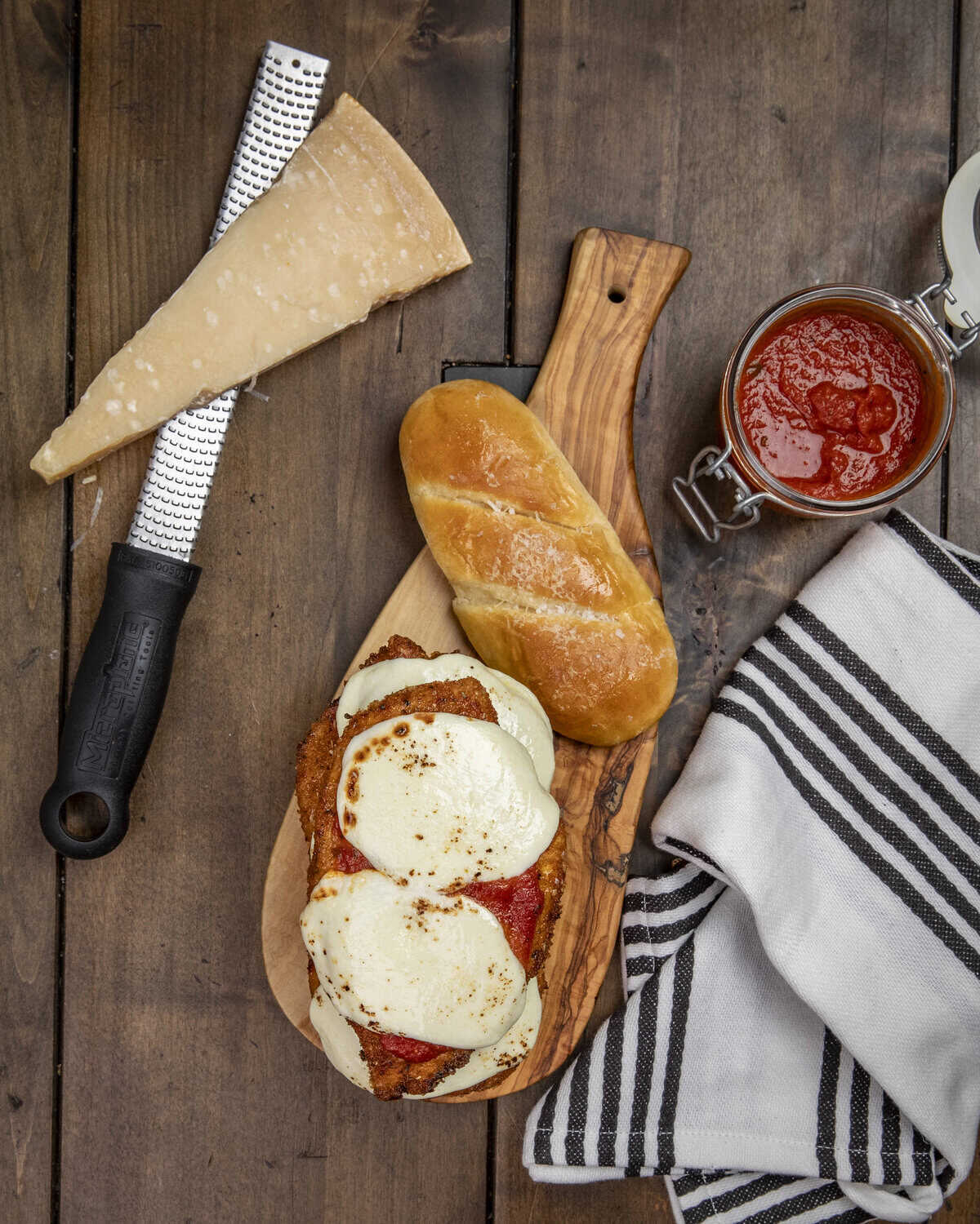 Chicken Parm Caesar Sandwich