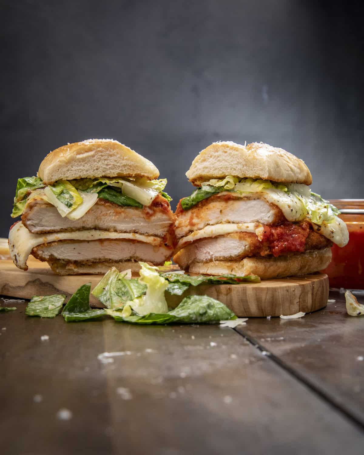 Chicken Parm Caesar Sandwich