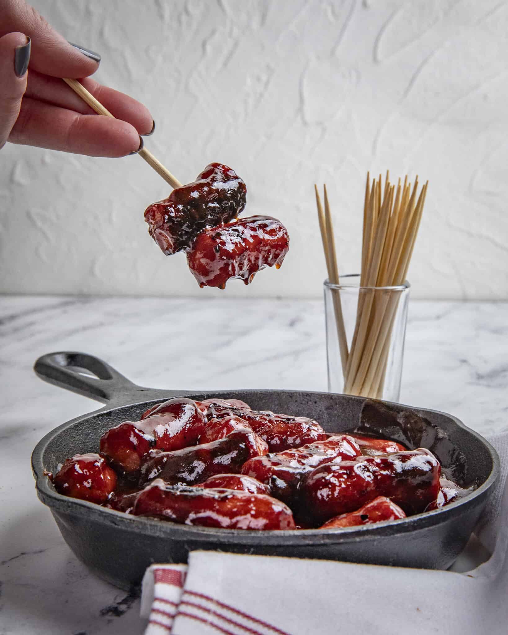 Hot Dog Burnt Ends (Sticky, Sweet, and Perfect for Game Day)